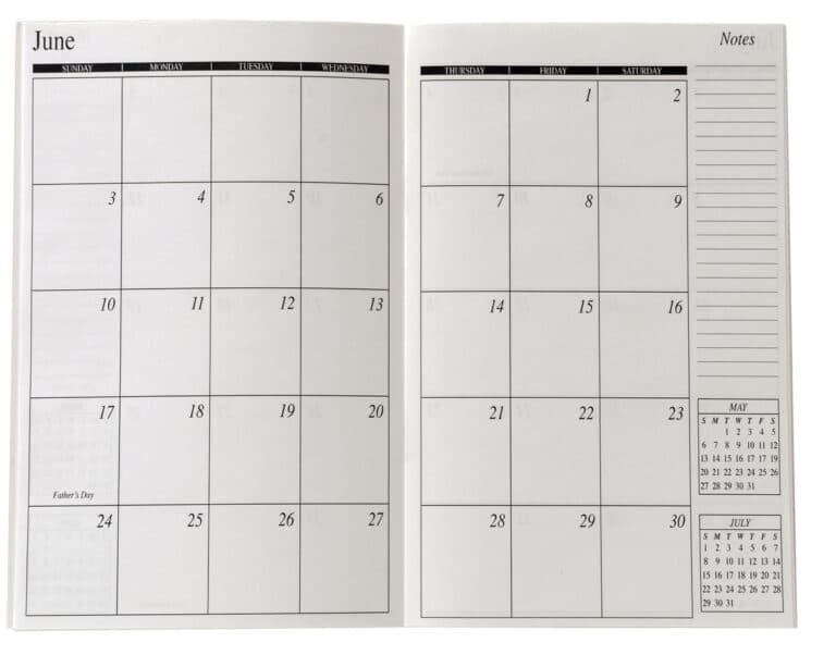 Wall Calendar – Single Sheet - Leslieco